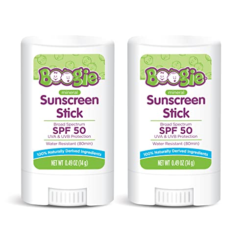 Baby Sunscreen Stick by Boogie Block, Mineral Sunscreen SPF 50, Travel ...